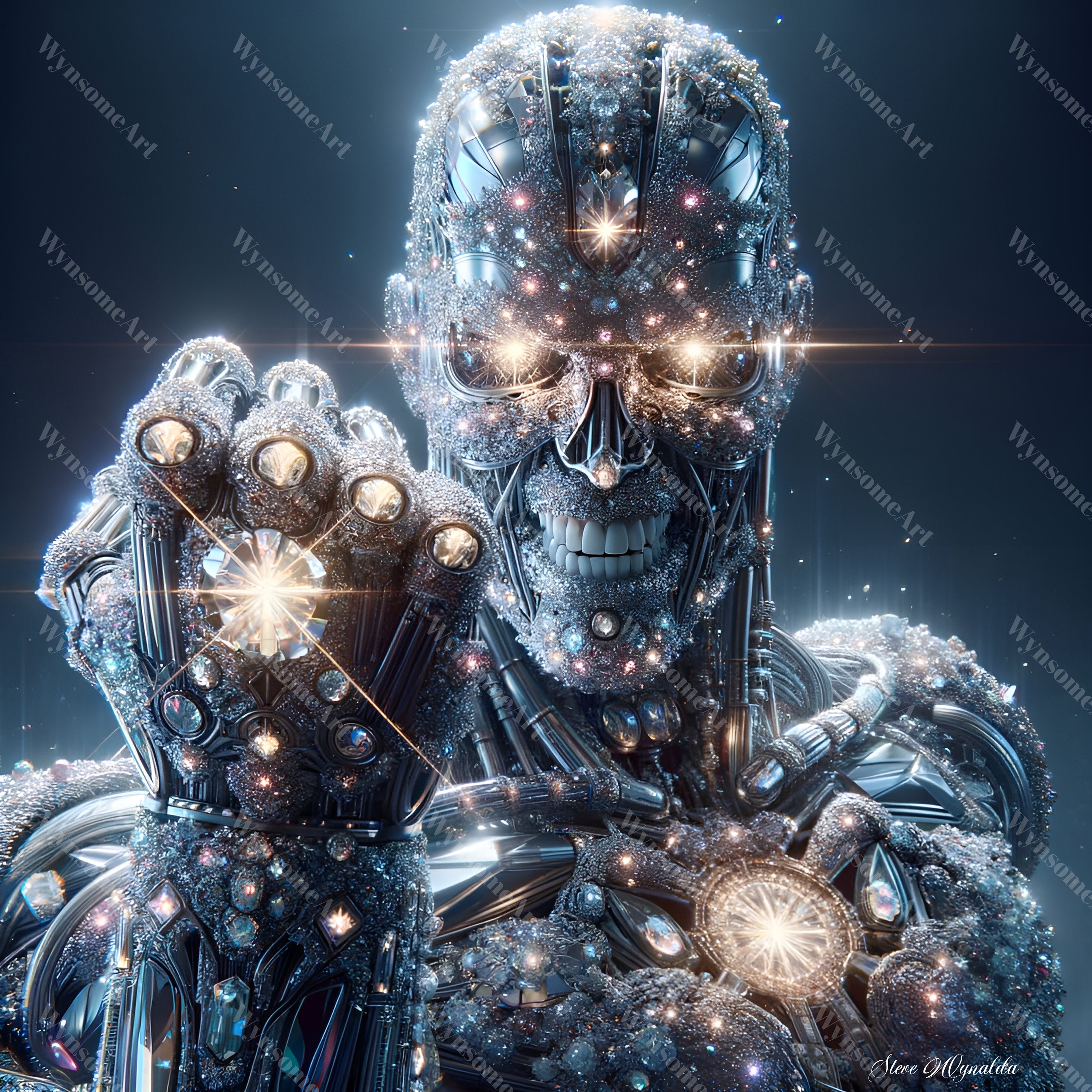 Crystal Cyborg - Etsy