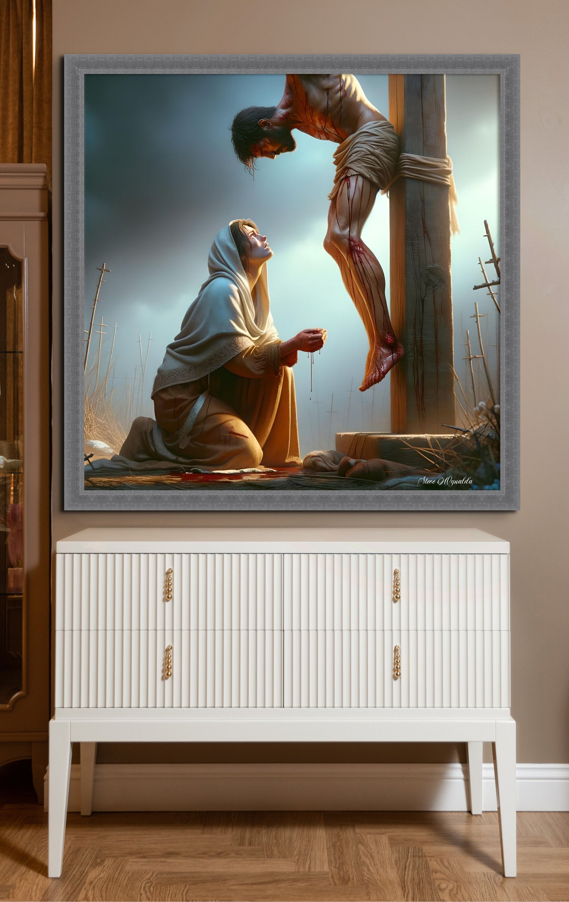 Mary at the Foot of the Cross - Etsy