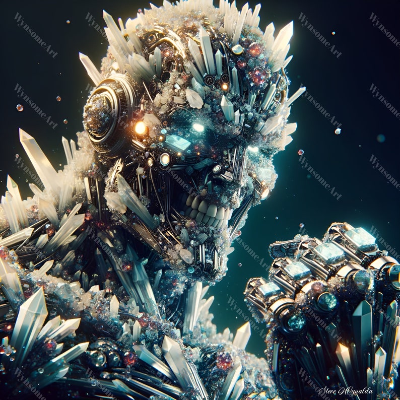 Crystal Cyborg - Etsy