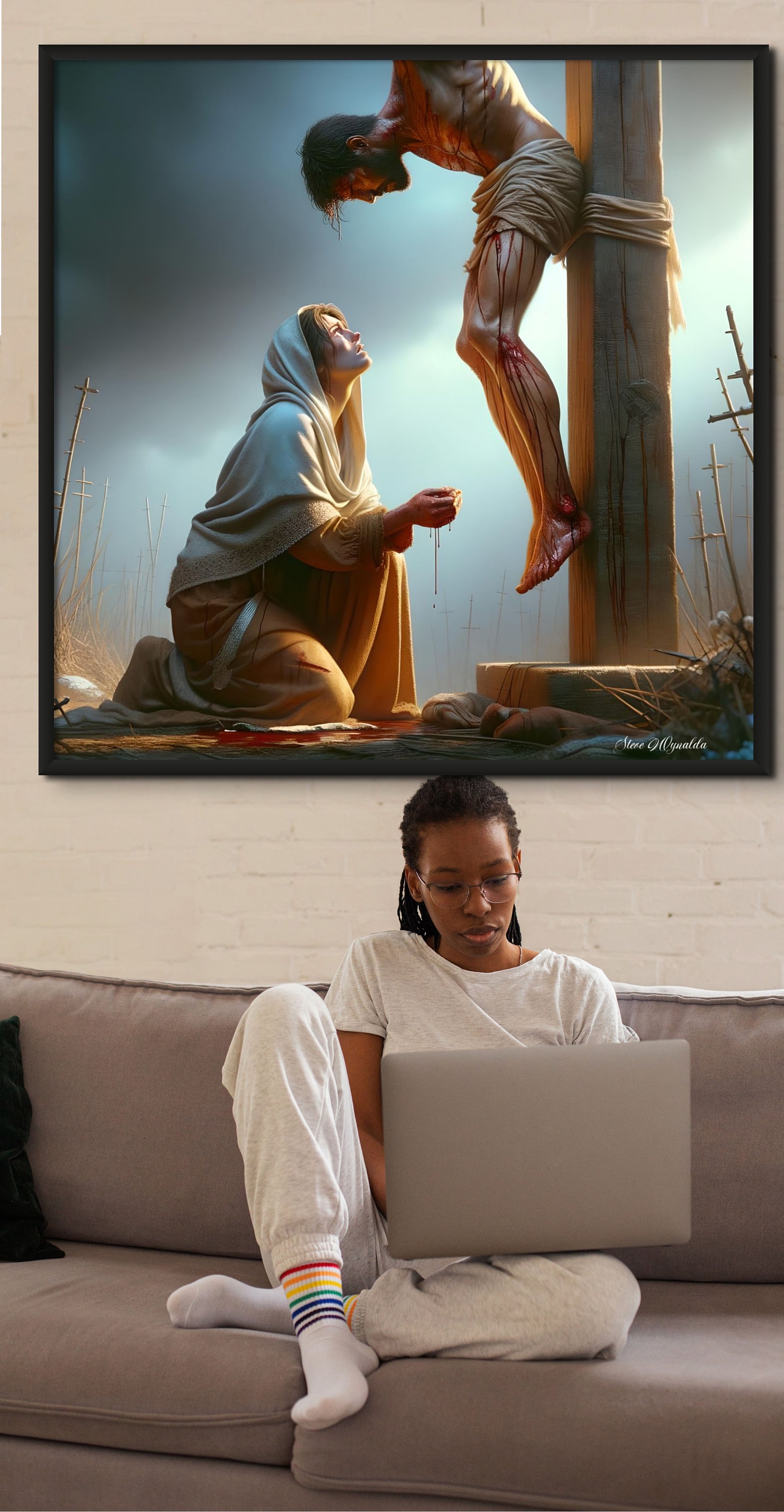 Mary at the Foot of the Cross - Etsy