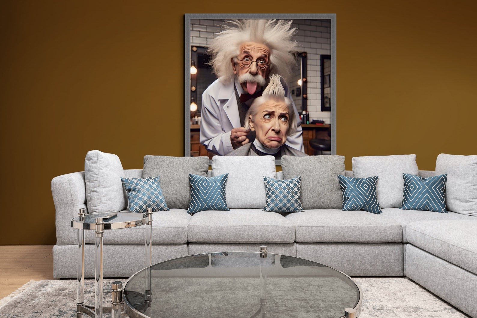 Albert Einstein as a Hair Stylist - Etsy