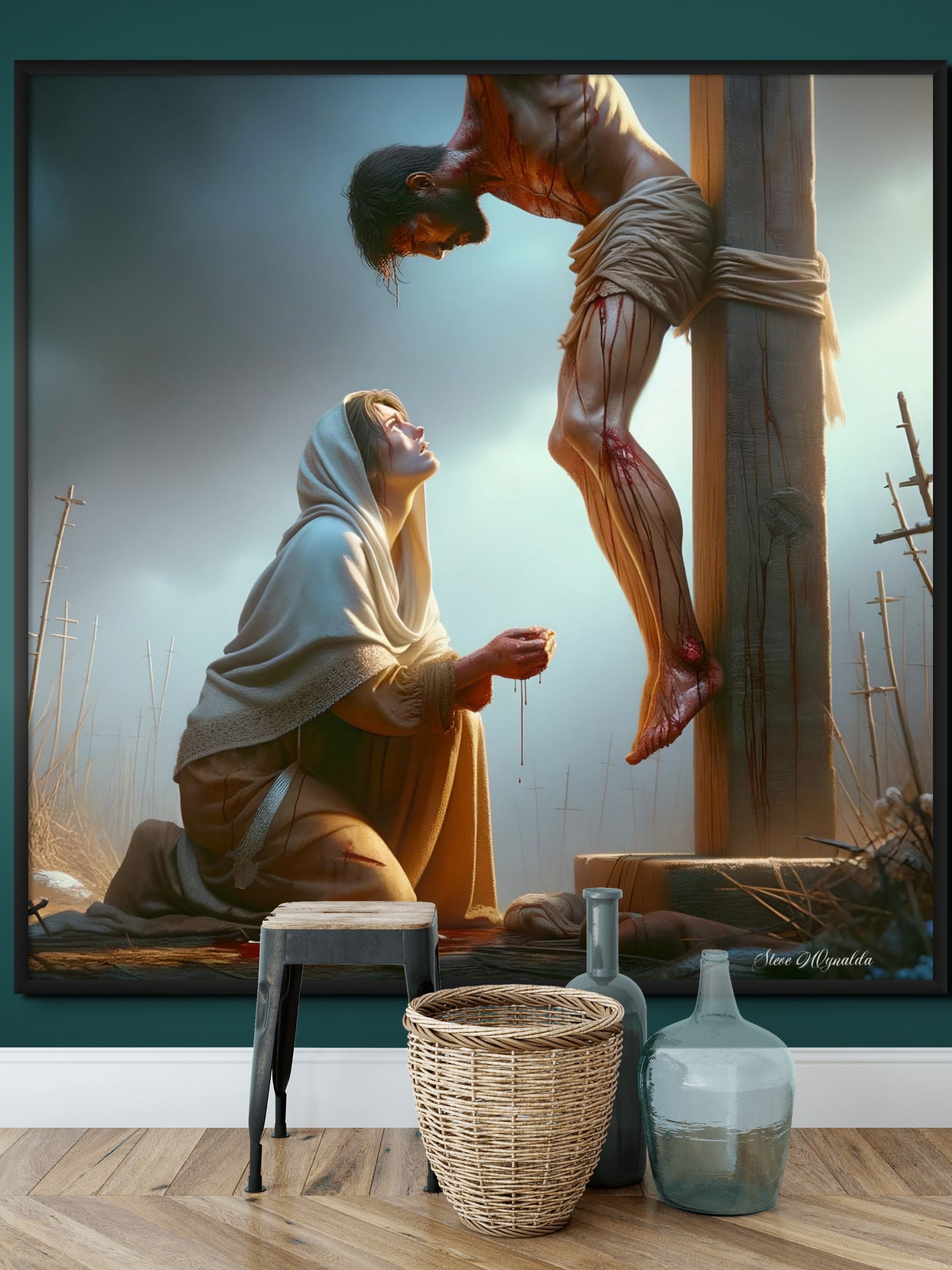 Mary at the Foot of the Cross - Etsy