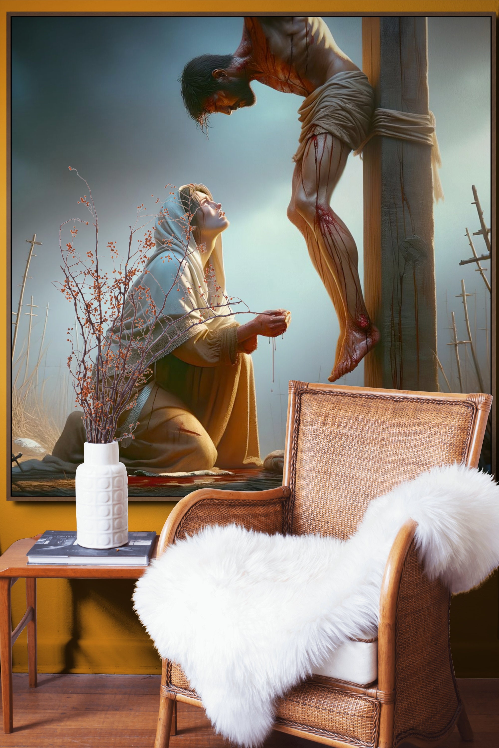 Mary at the Foot of the Cross - Etsy