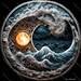 Great Wave Mandala Print | Hokusai Style Art (digital Download) - Etsy