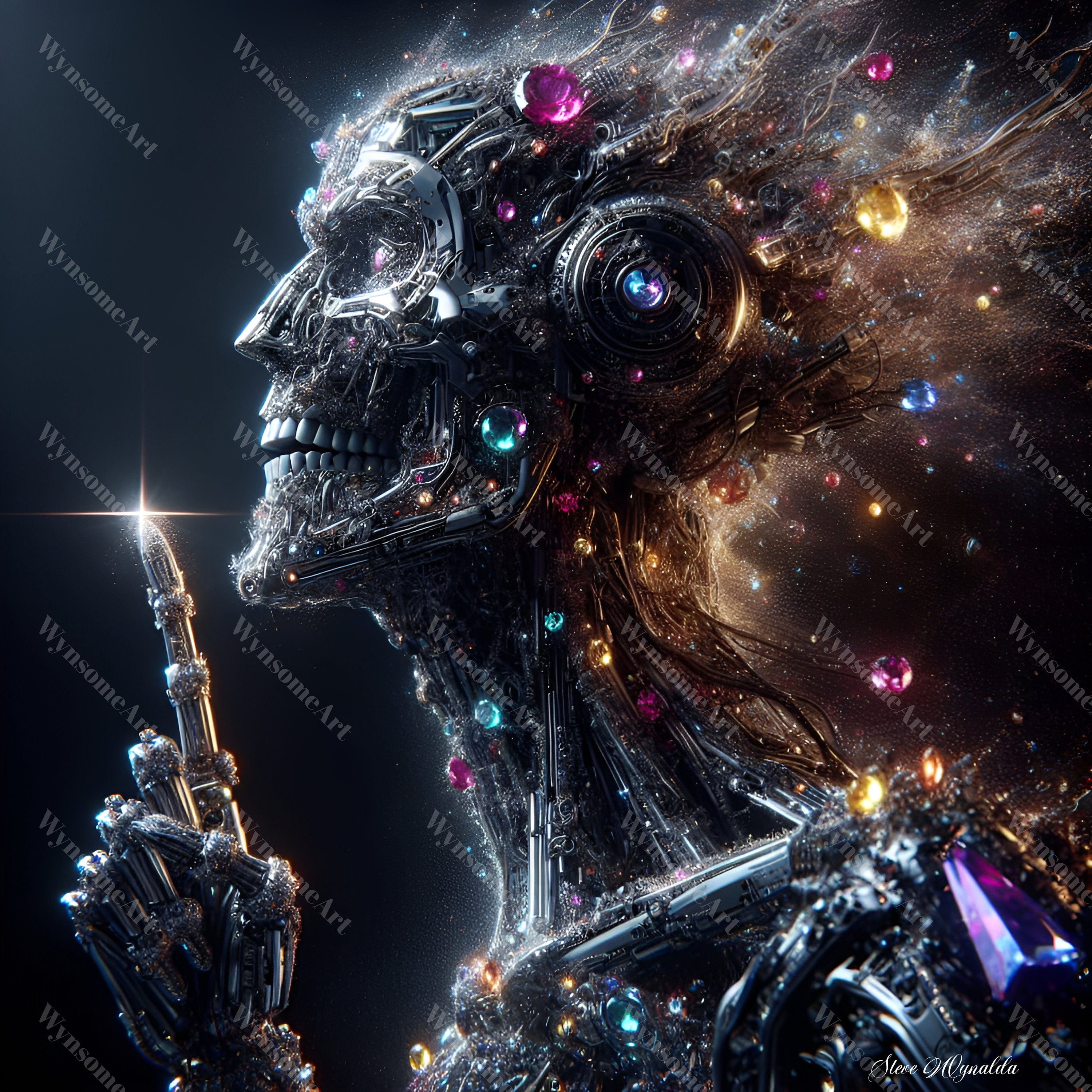 Crystal Cyborg - Etsy