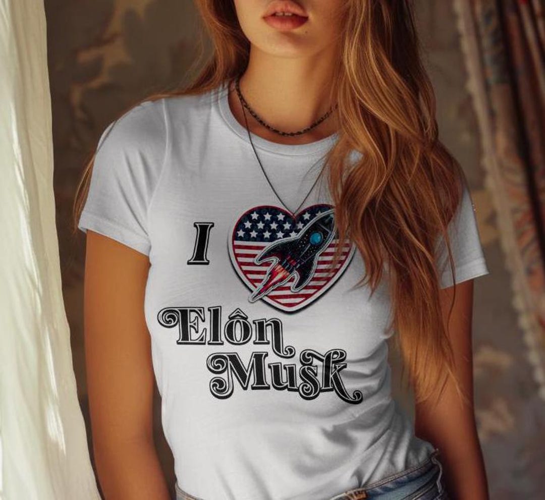 I Love Elon Musk Tshirt for Musk Fan Gift for USA Lover Shirt With ...