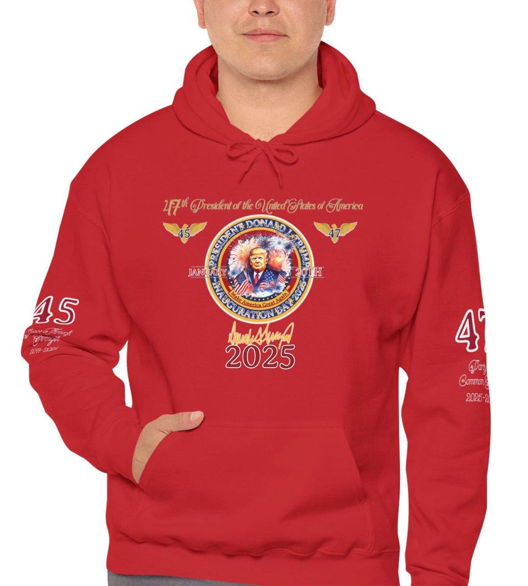 President Trump 2025 Inauguration Hoodie Sweatshirt, Commemorative Gift ...