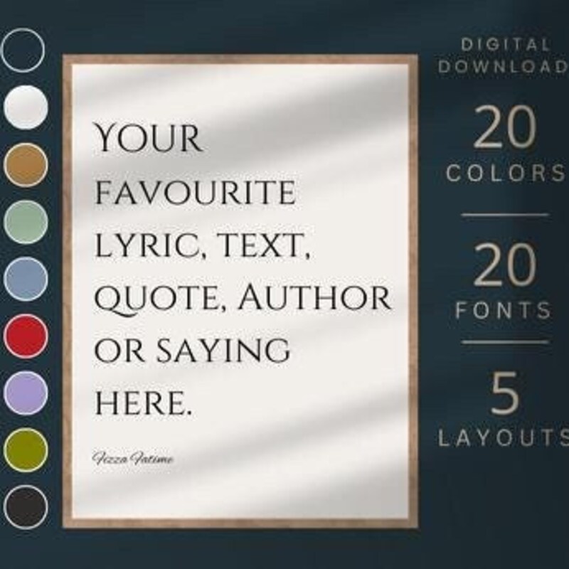 Custom Poster Sign - Etsy