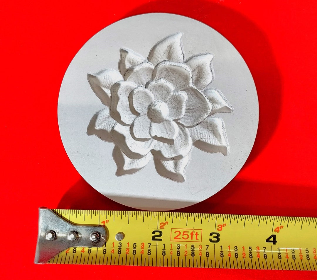Rosette Sprig Mold, Pottery Mold, Clay Mold, Flower Mold, Flower Sprig ...