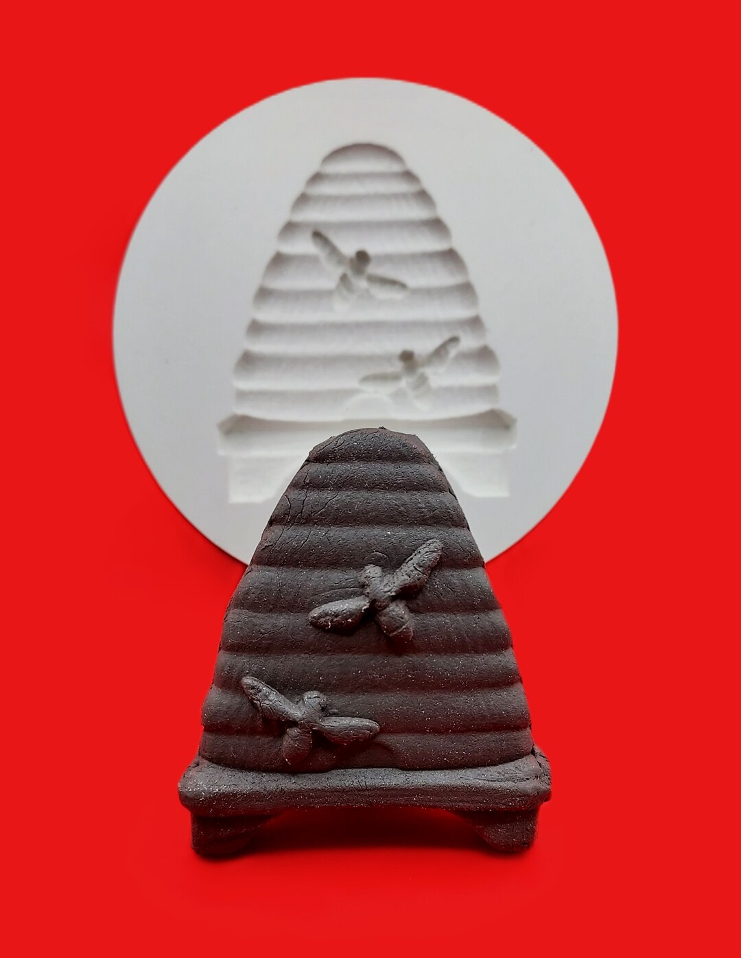 Beehive Sprig Mold, Bee Sprig Mold, Bees, Beehive, Bee Pottery Mold ...