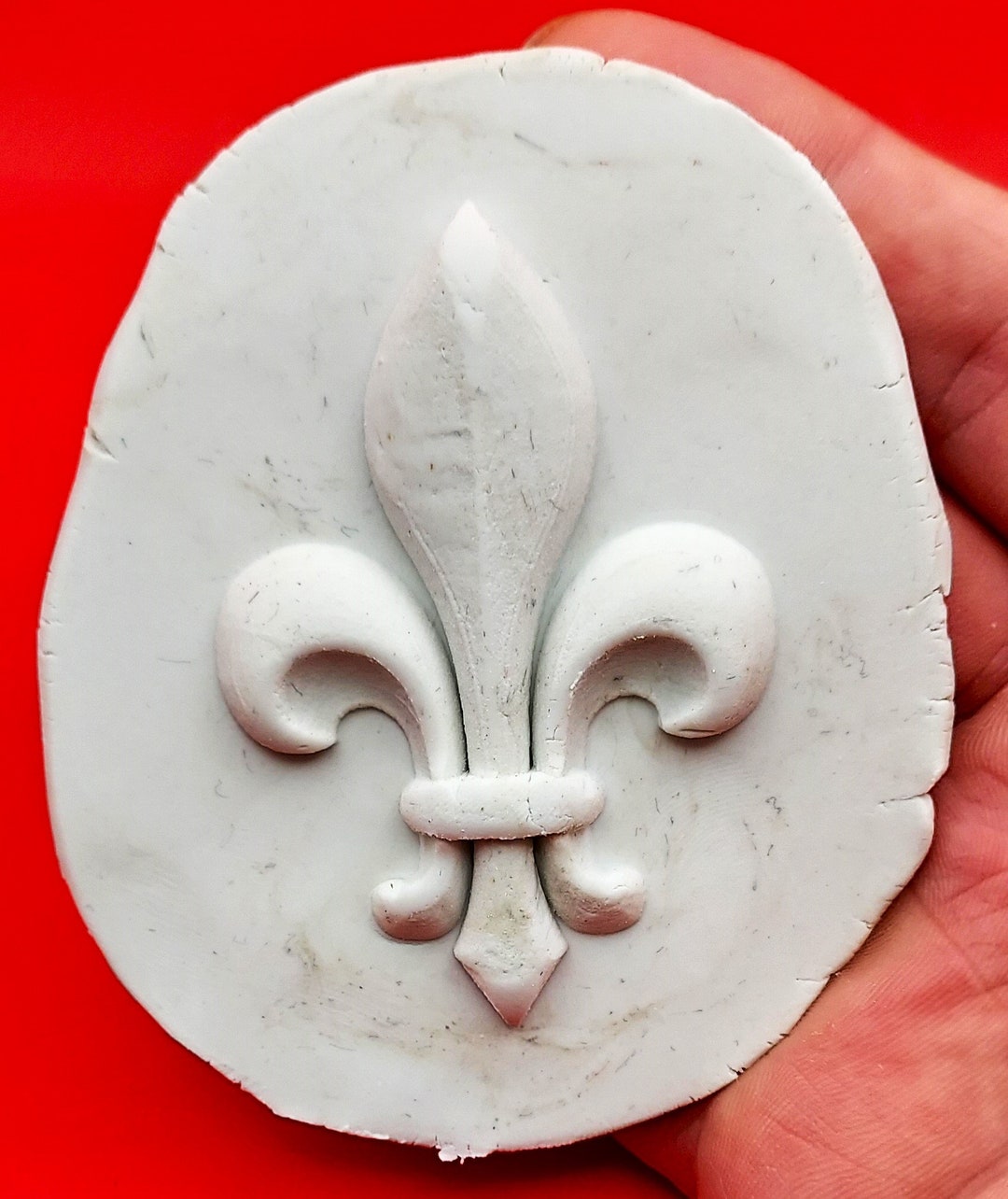 Fleur De Lis Sprig Mold, Pottery Sprig Mold, Clay Sprig Mold, Fleur De ...
