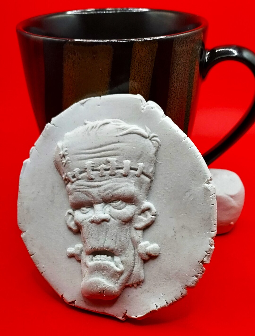 Halloween Frankenstein Sprig Mold: Clay & Pottery - Etsy