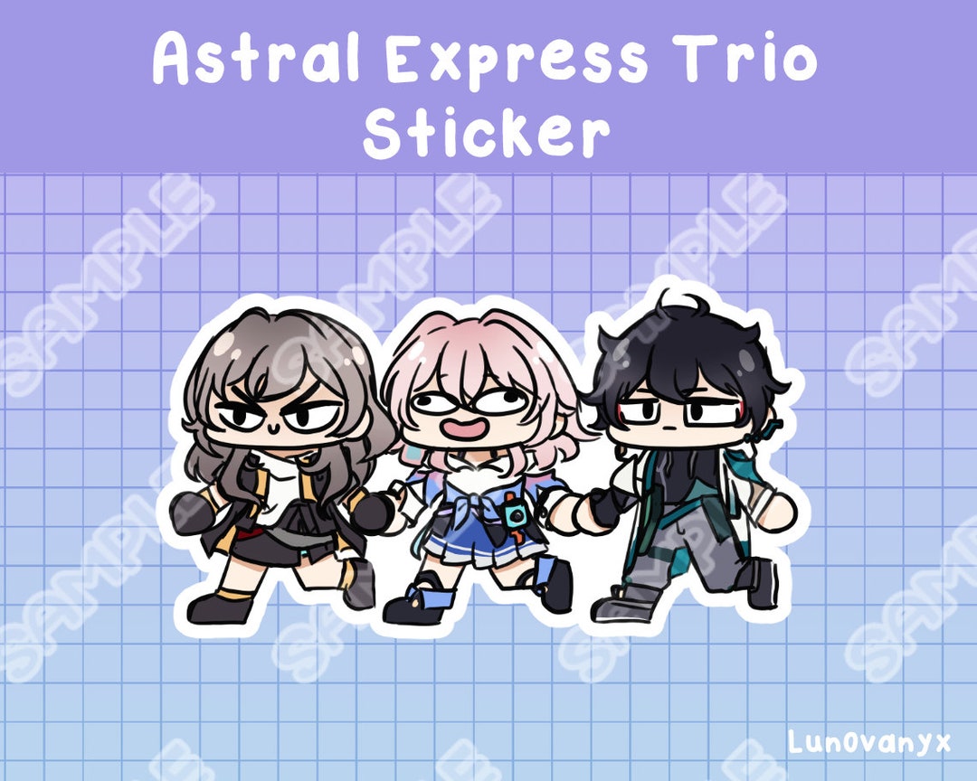 Honkai Star Rail HSR Astral Express Trio Sticker - Etsy