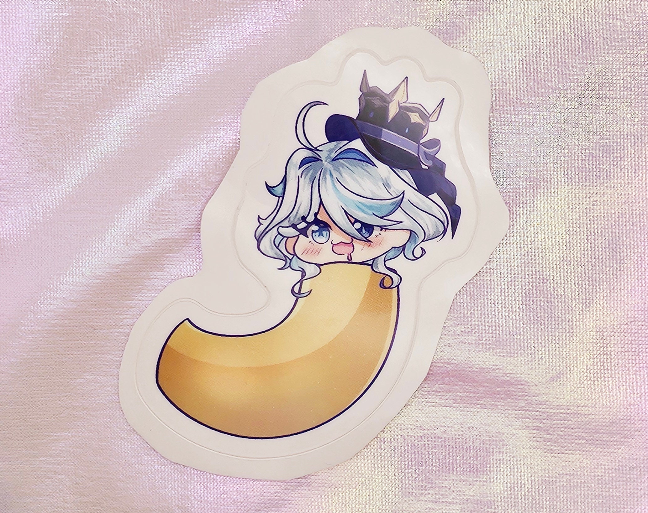 Genshin Impact Furina Macaroni Acrylic Charm + Sticker - Etsy