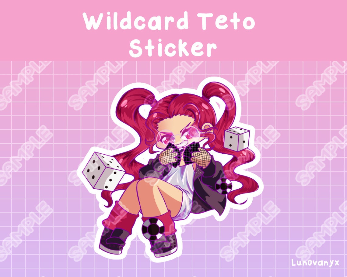 Kasane Teto Wildcard Sticker - Etsy