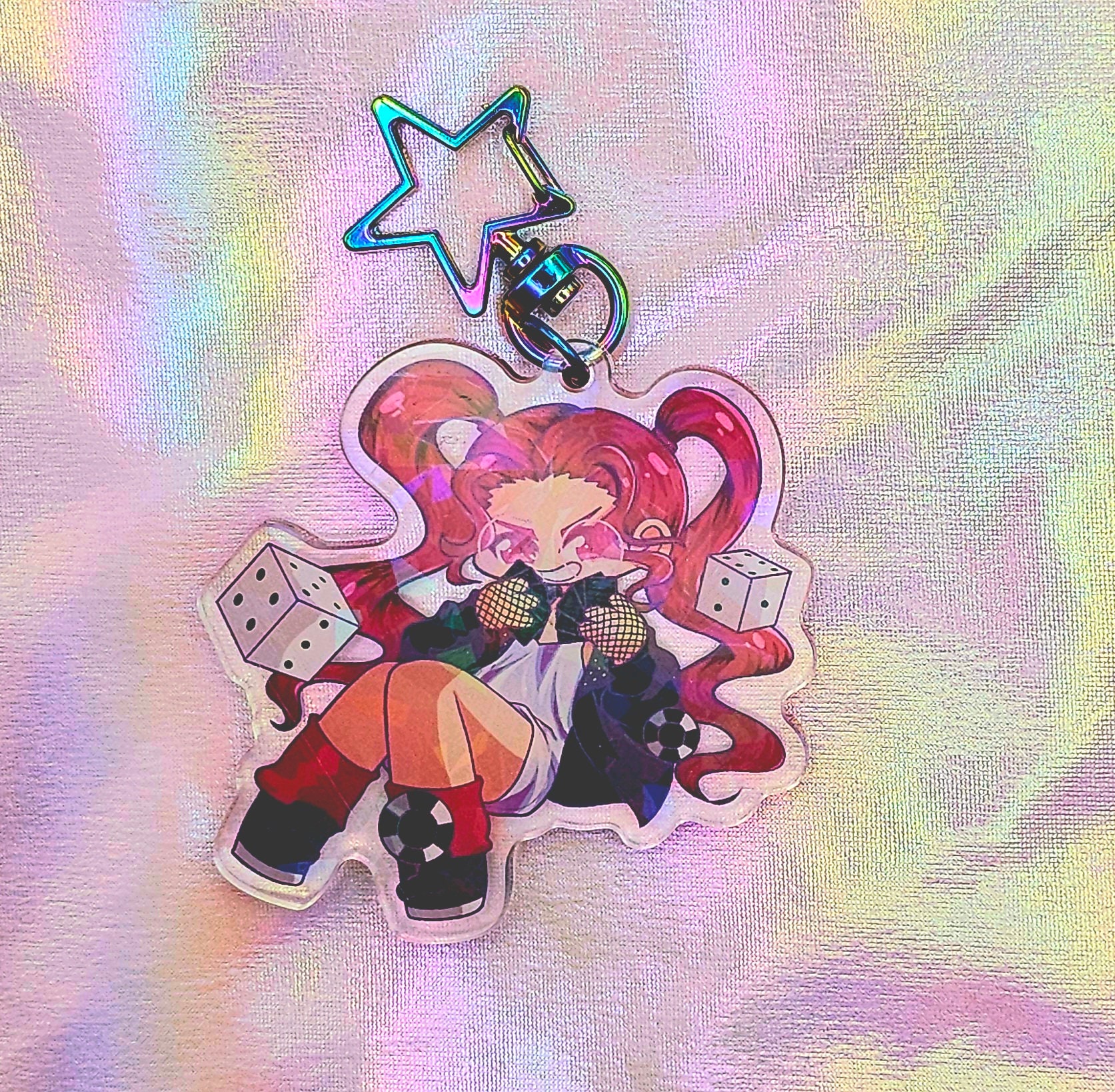 Kasane Teto Wildcard Holographic Acrylic Charm - Etsy