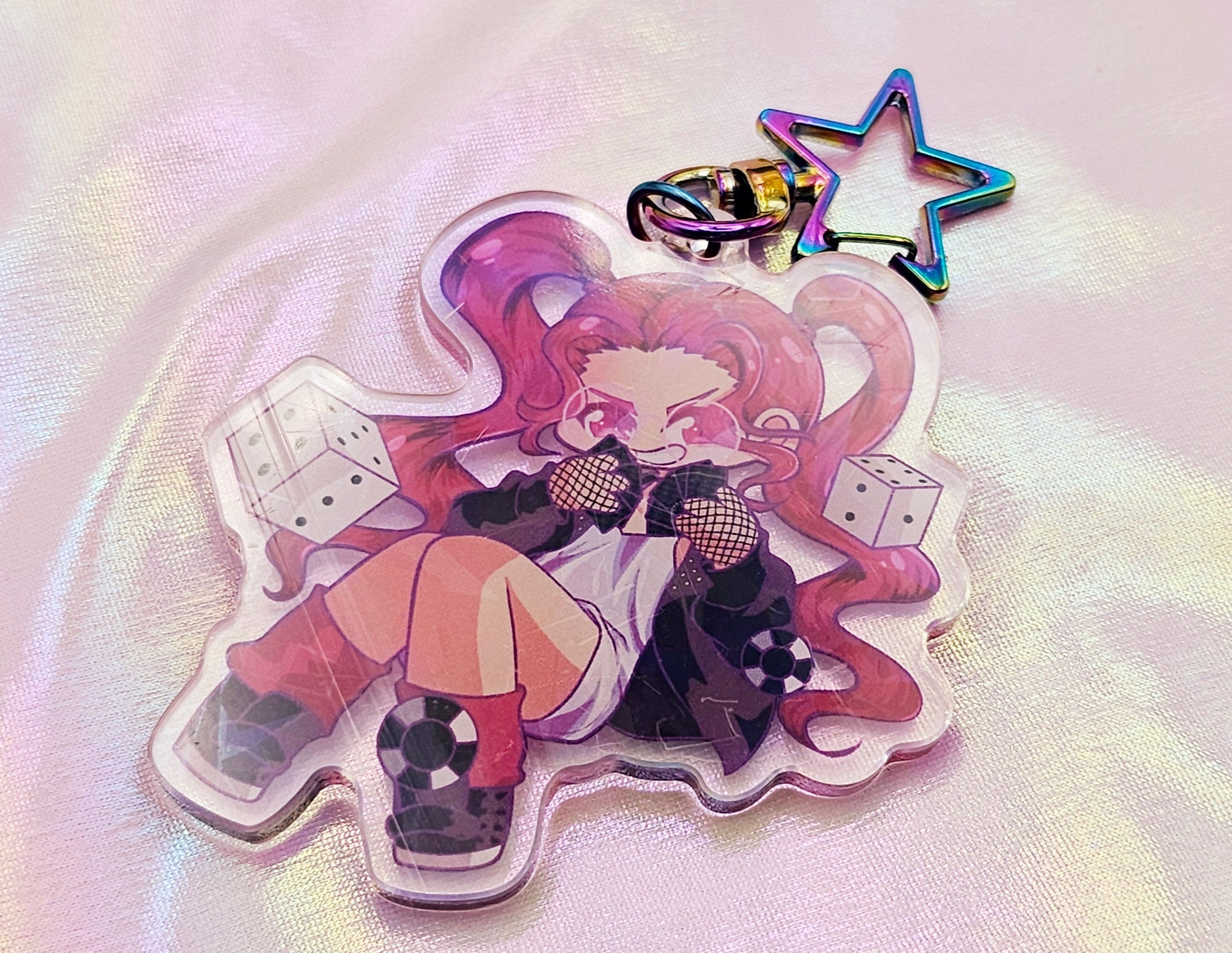 Kasane Teto Wildcard Holographic Acrylic Charm - Etsy