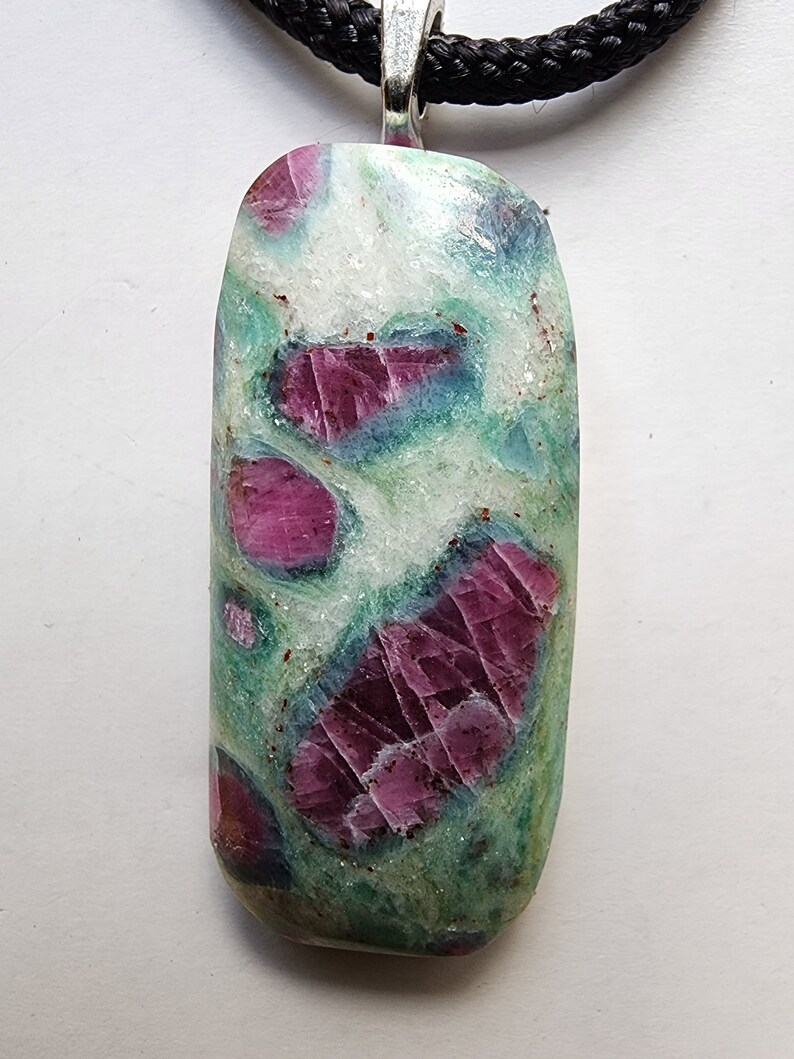 Hand Polished Ruby in Host Rock Zoisite. - Etsy