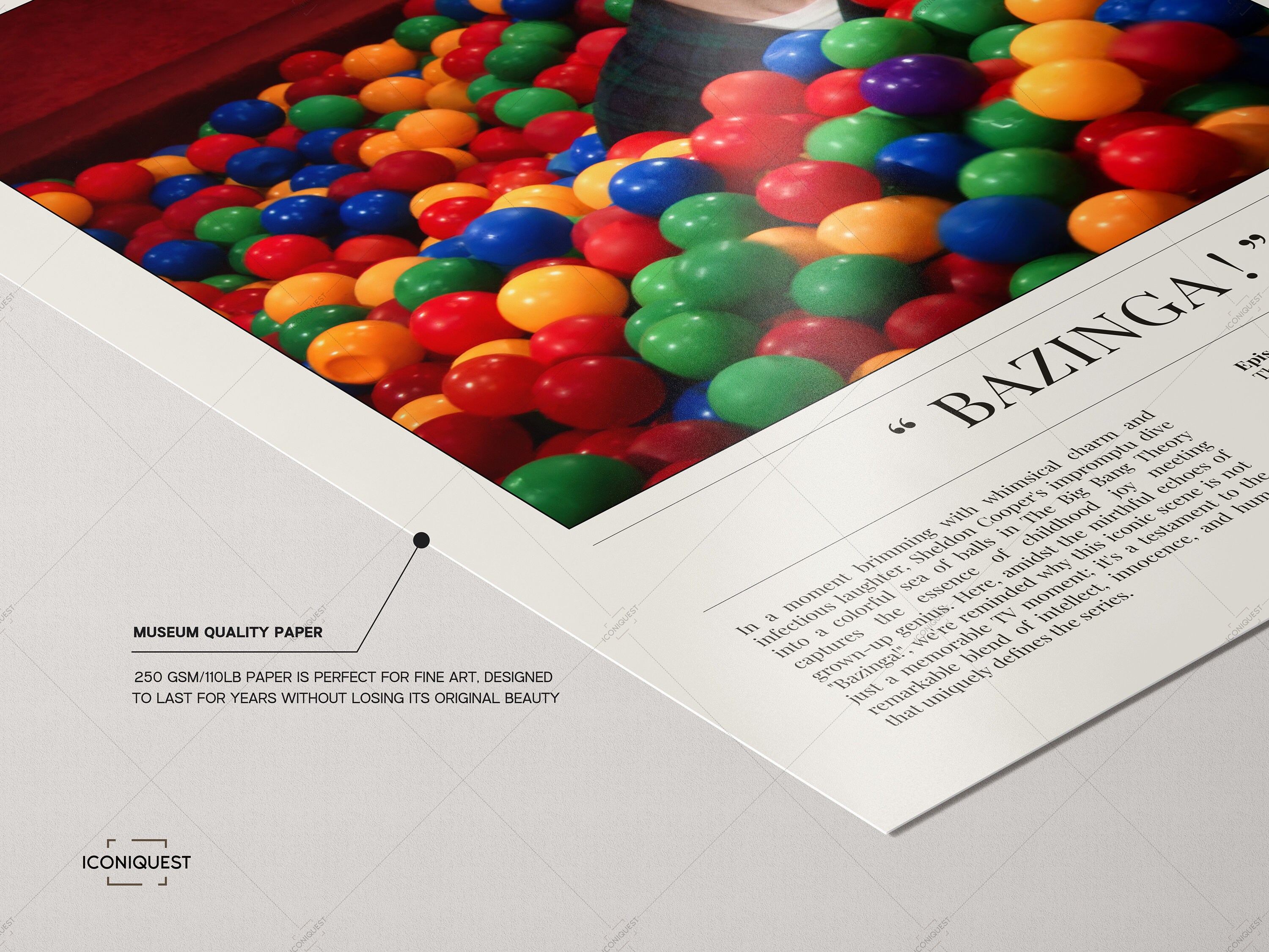 The Big Bang Theory Poster Bazinga Scene Sheldon Cooper Jim Parsons ...