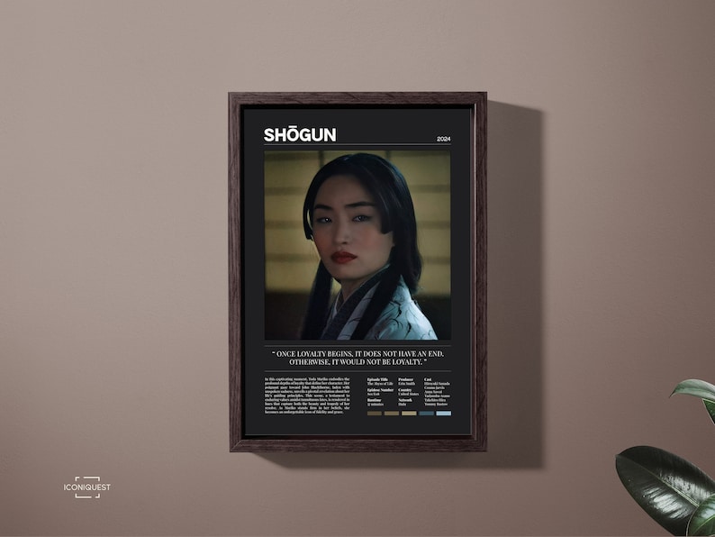 Shogun 2024 TV Show Poster Toda Mariko Vintage Minimalist Art TV Series ...
