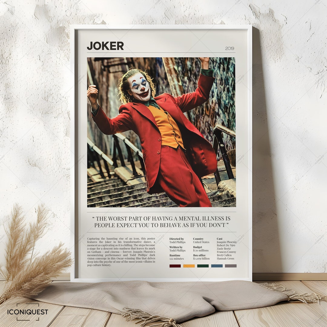 Joker Movie Poster Set | Joaquin Phoenix | Room Decor | Todd Phillips ...