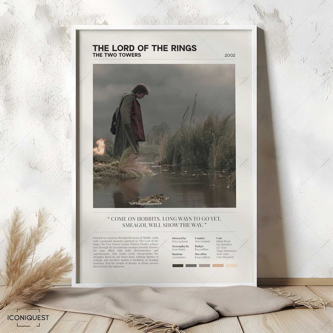 LOTR Movie Poster Set | Two Posters Included | Frodo Swamps Scene | the ...