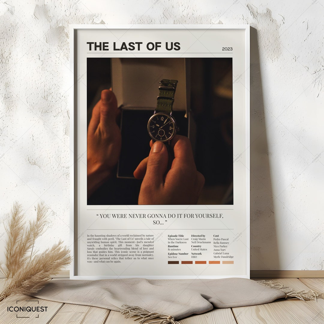 The Last of Us HBO Series Poster Joel's Watch Pedro Pascal TLOU ...