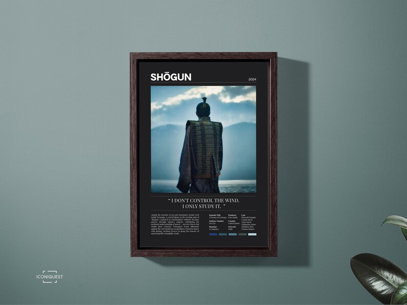 Shogun 2024 TV Show Poster | Yoshii Toranaga | Vintage Minimalist Art ...