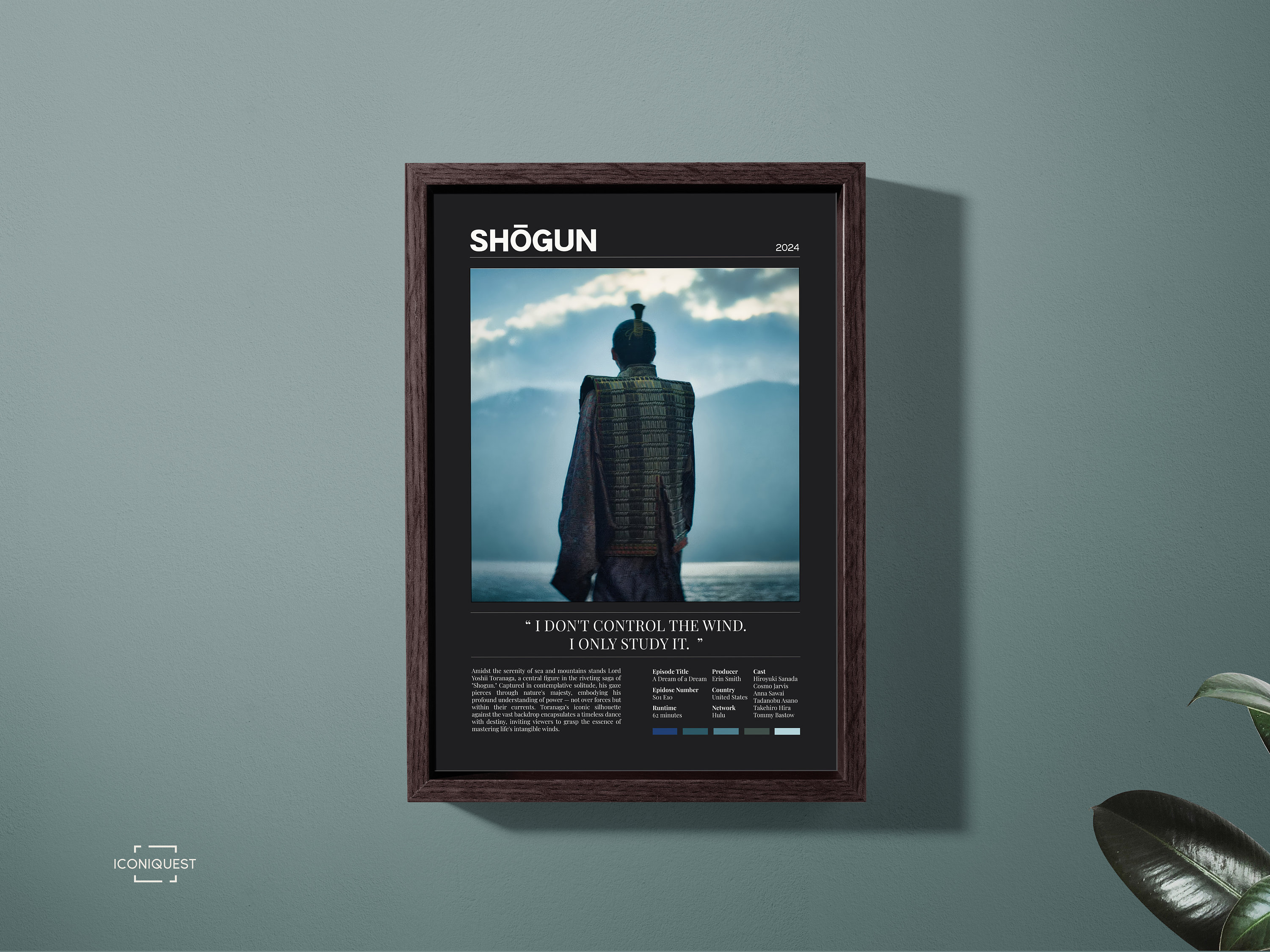 Shogun 2024 TV Show Poster | Yoshii Toranaga | Vintage Minimalist Art ...