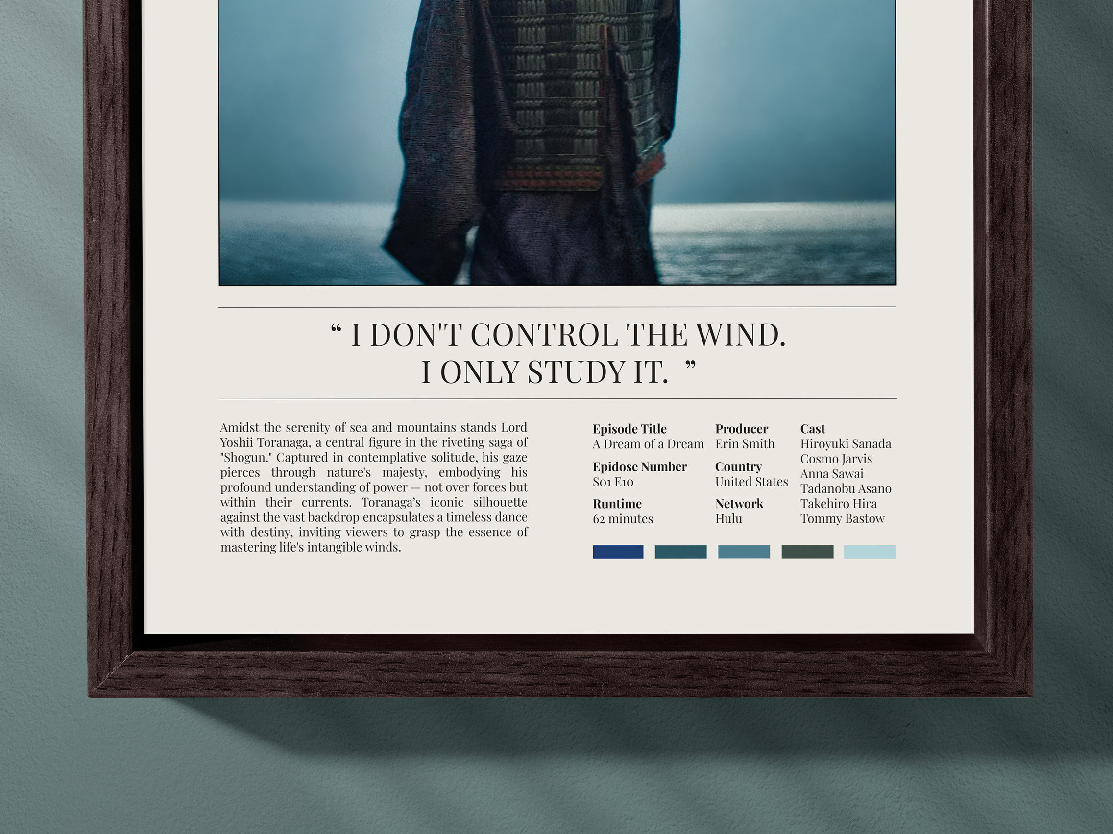 Shogun 2024 TV Show Poster | Yoshii Toranaga | Vintage Minimalist Art ...