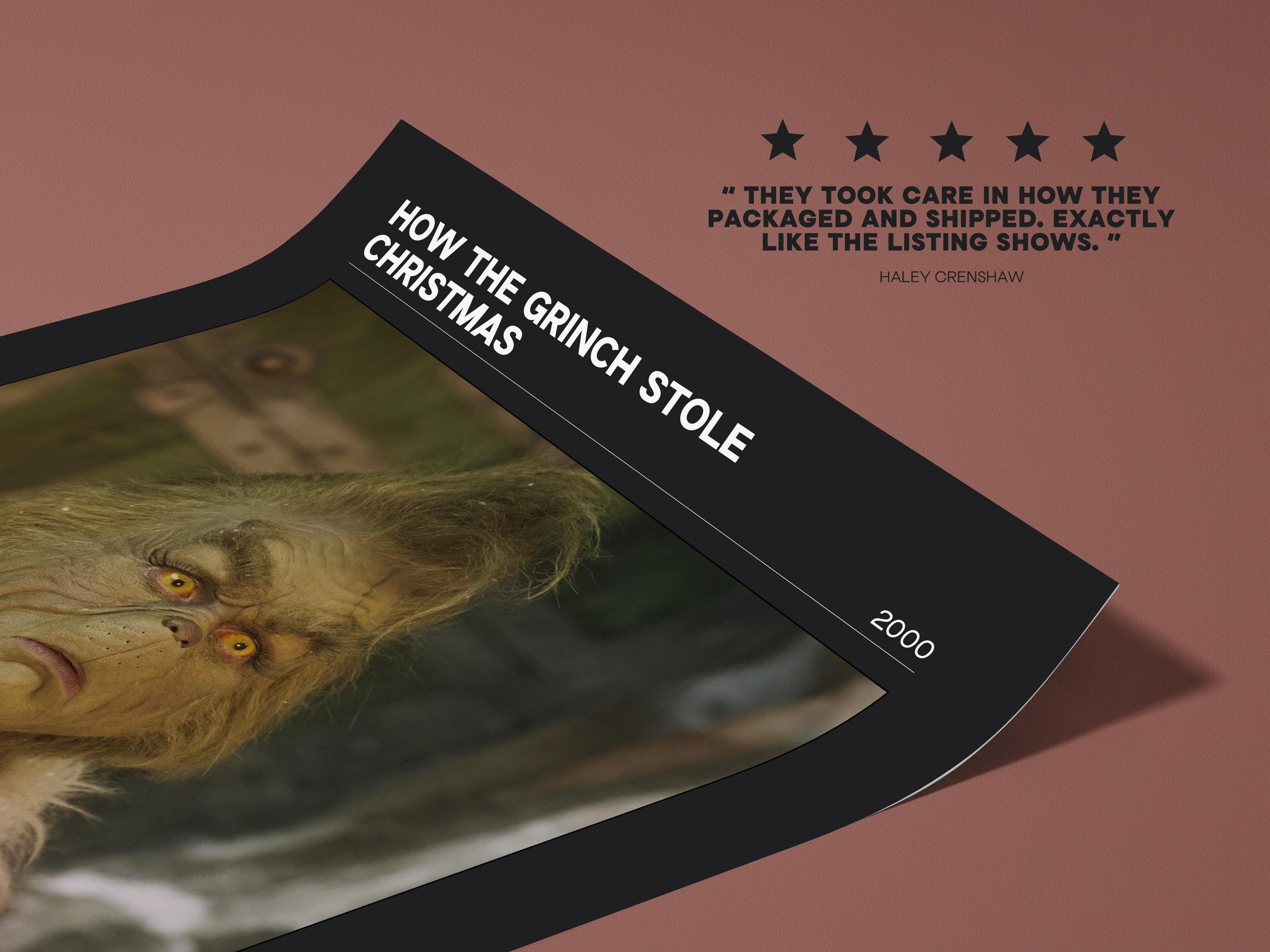 How the Grinch Stole Christmas Poster | Jim Carrey | Christmas Gift ...