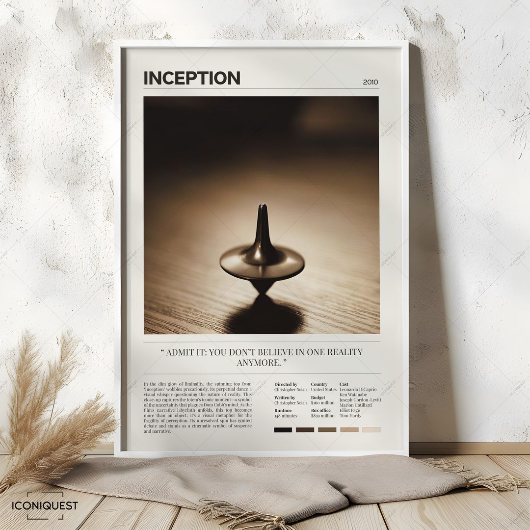 Inception Movie Poster | Two Posters Included | Iconic Christopher ...