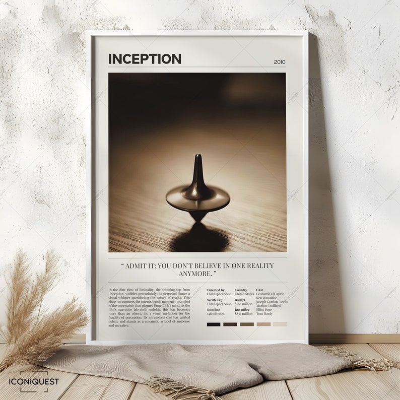 Inception Movie Poster | Two Posters Included | Iconic Christopher ...