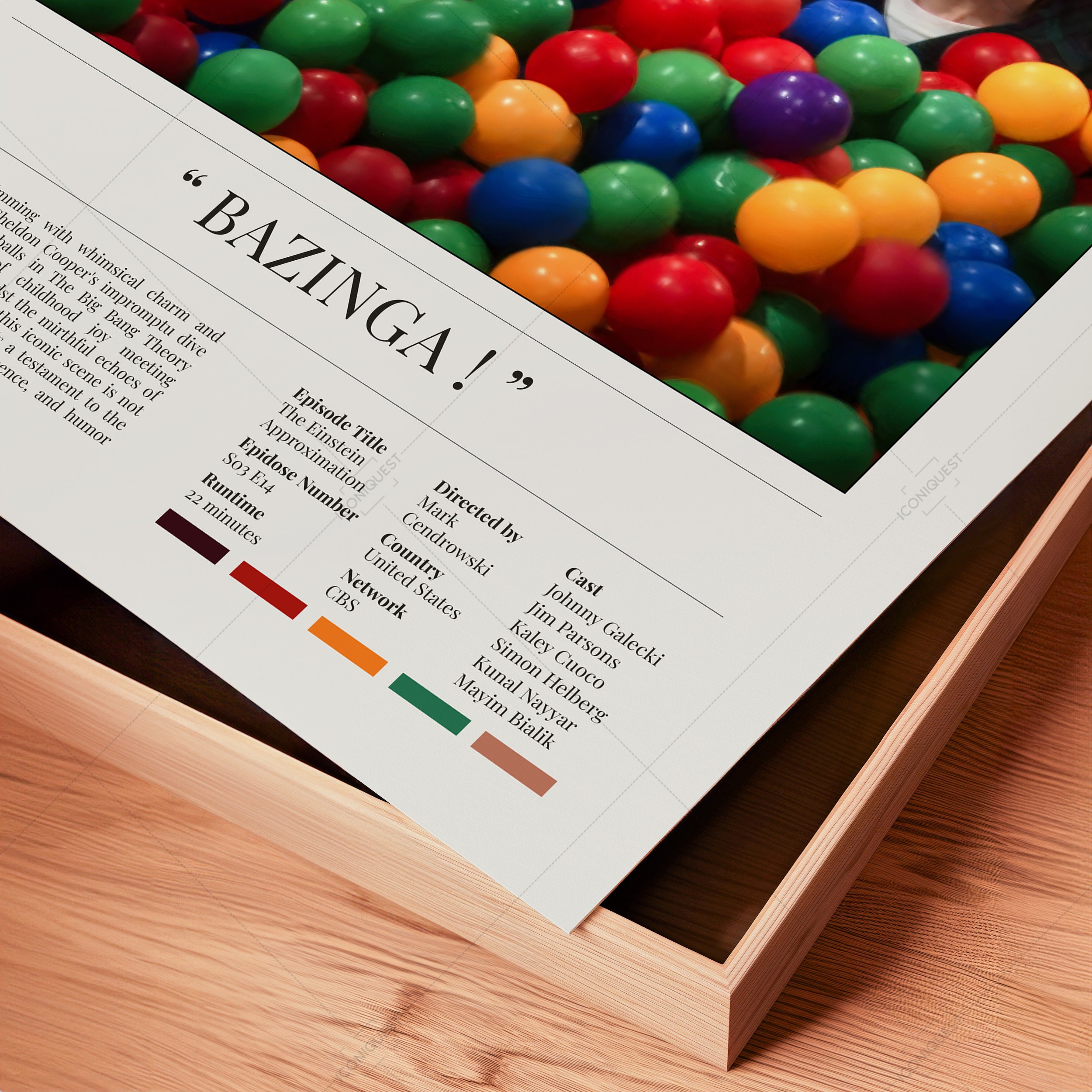 The Big Bang Theory Poster Bazinga Scene Sheldon Cooper Jim Parsons ...