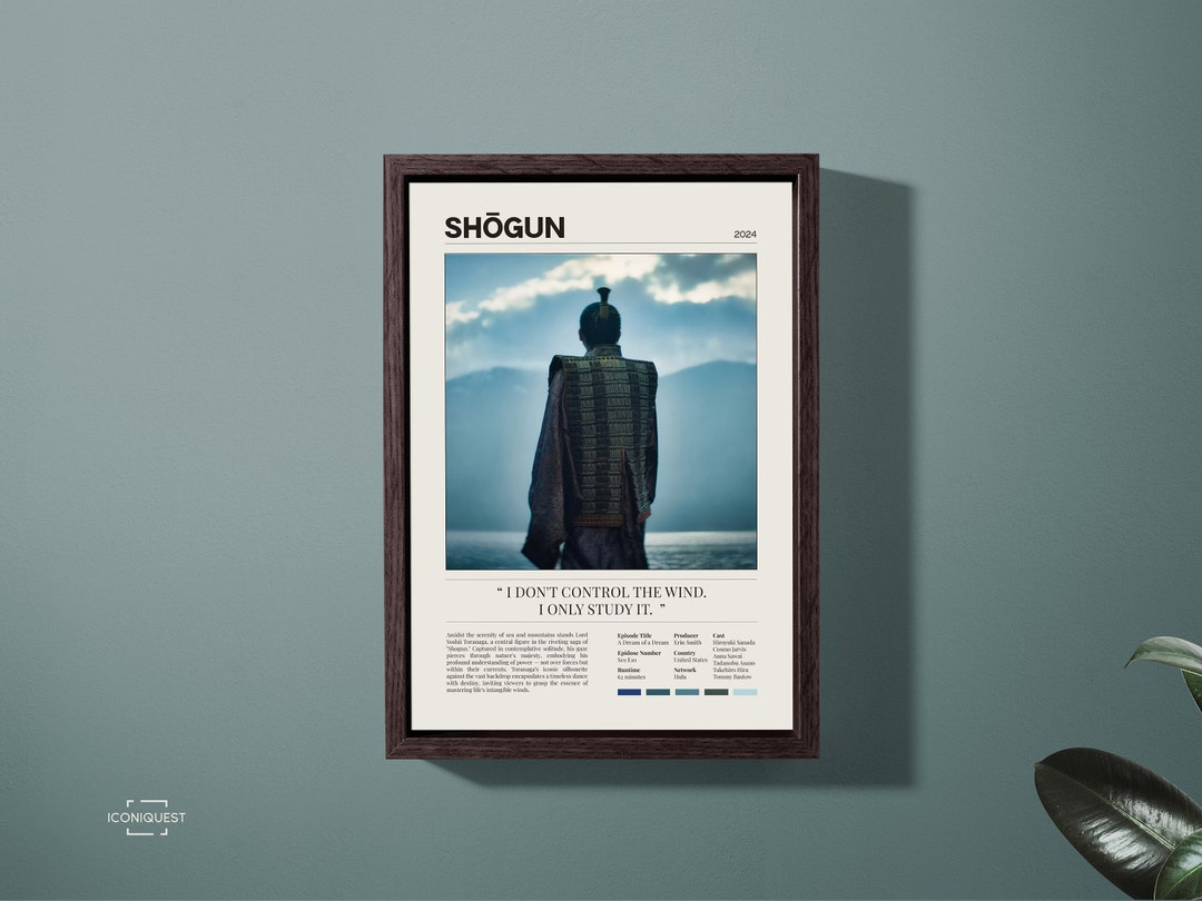 Shogun 2024 TV Show Poster | Yoshii Toranaga | Vintage Minimalist Art ...