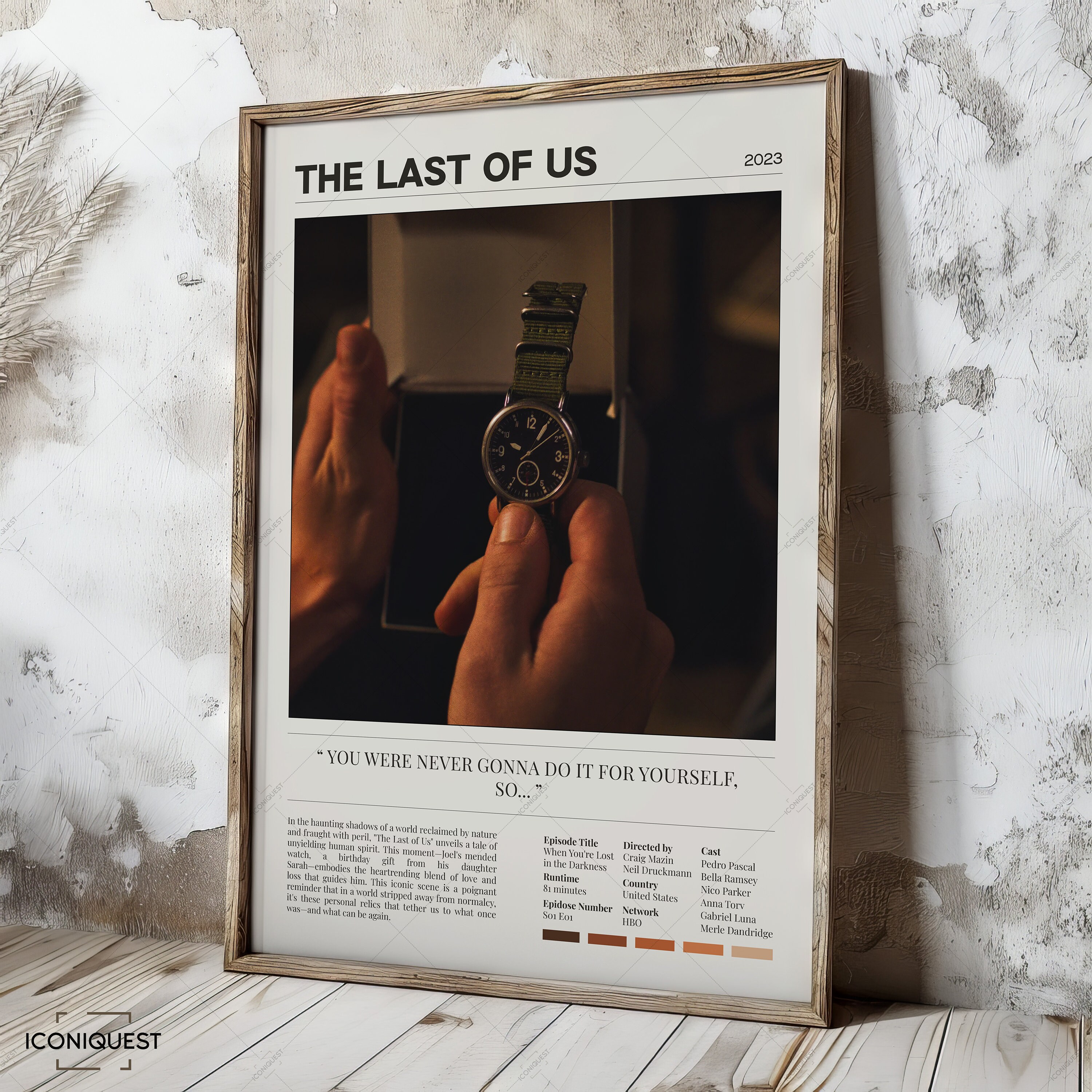 The Last of Us HBO Series Poster Joel's Watch Pedro Pascal TLOU ...