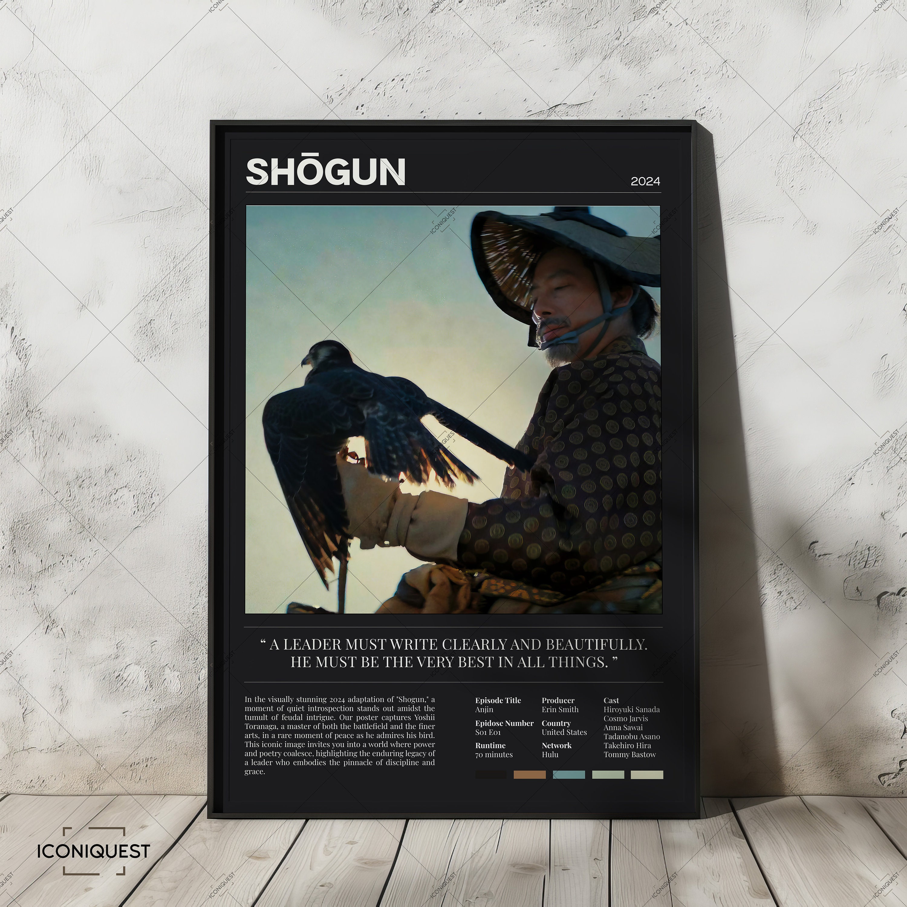 Shogun 2024 TV Show Poster Yoshii Toranaga Vintage Minimalist Art TV ...