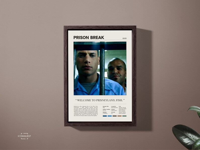 Prison Break Poster | Michael Scofield | Wentworth Miller | Vintage ...