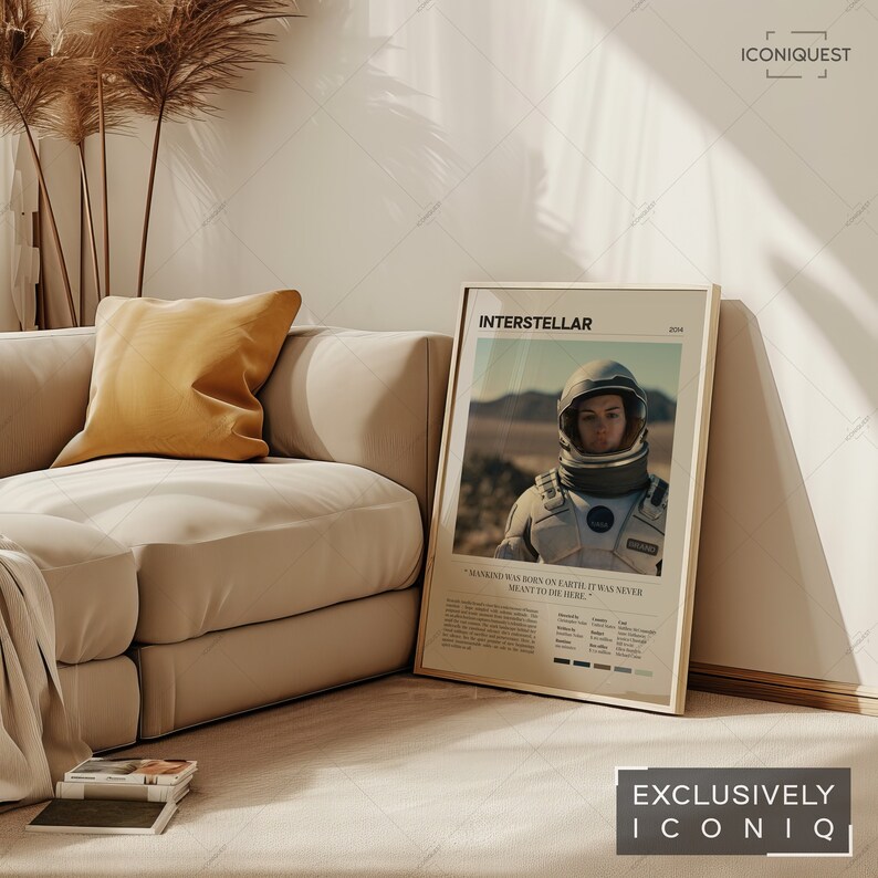 Interstellar Movie Poster Two Posters Included Iconic Amelia Brand ...