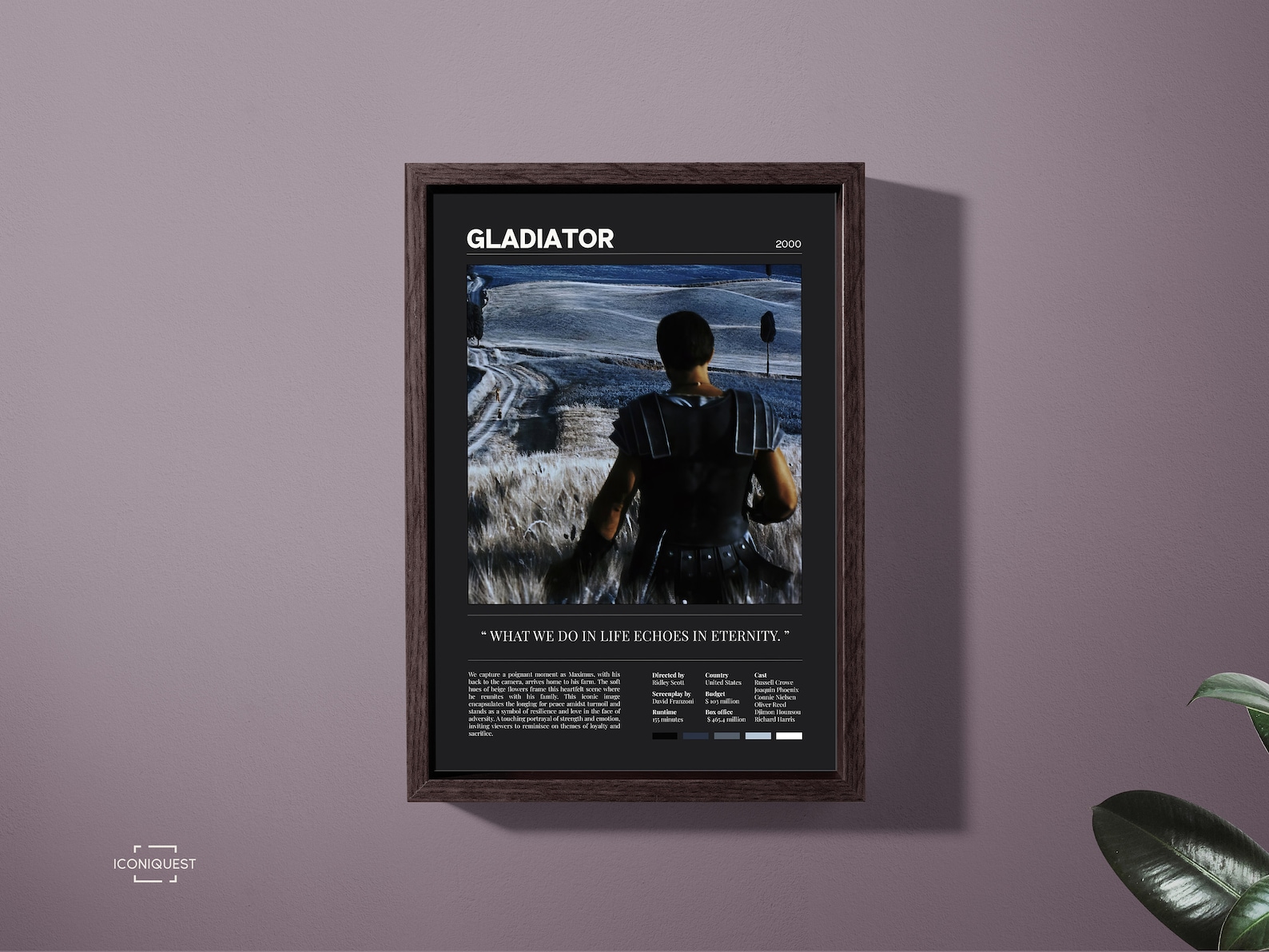 Gladiator Movie Poster | Maximus Farm Scene | Wall Decor | Vintage ...