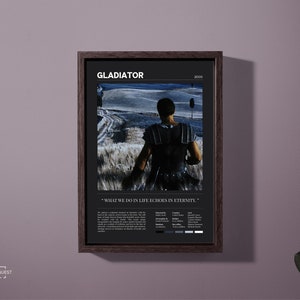 Gladiator Movie Poster | Maximus Farm Scene | Wall Decor | Vintage ...
