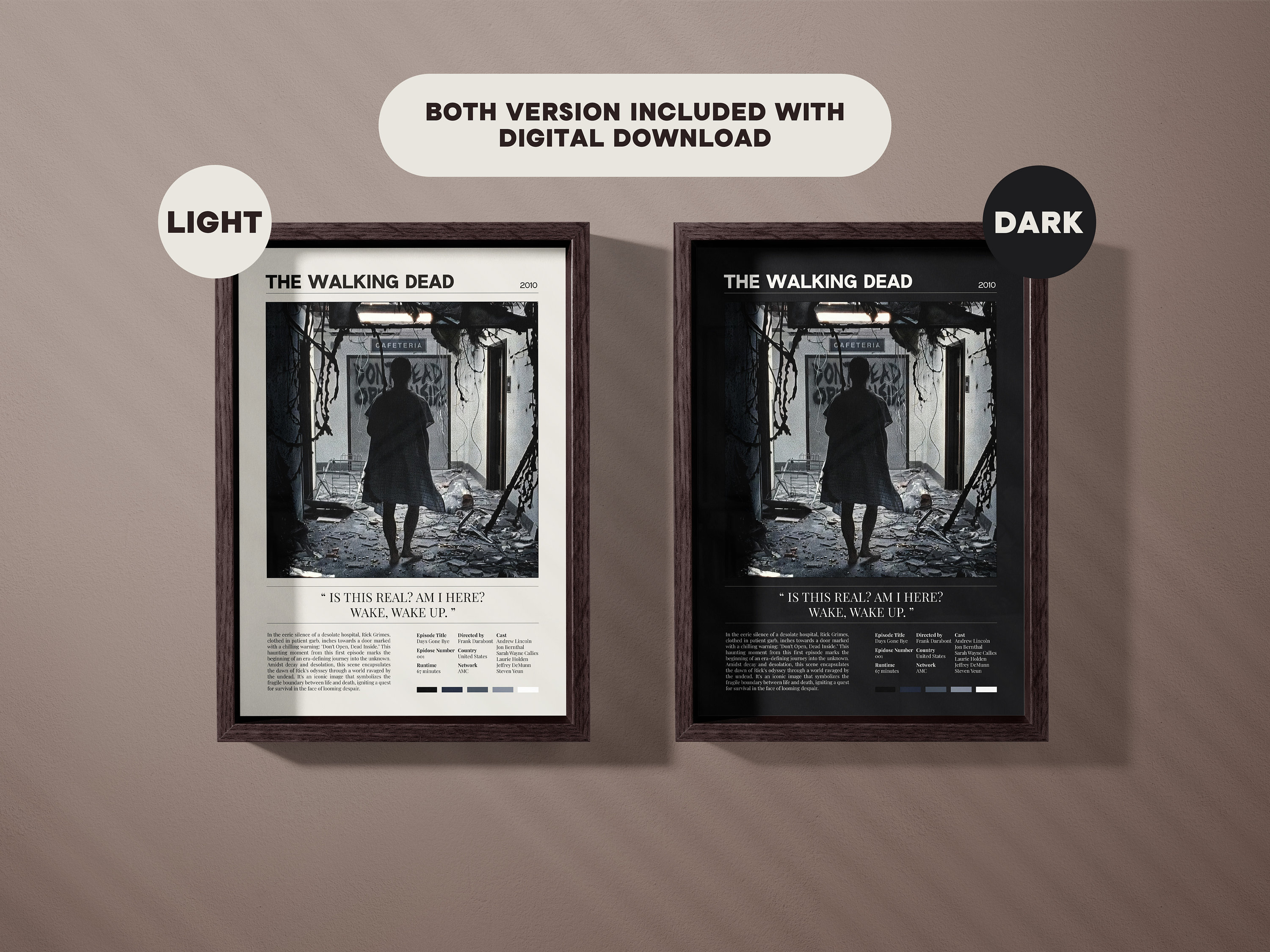 The Walking Dead TV Show Poster Days Gone Bye Rick Grimes Andrew ...