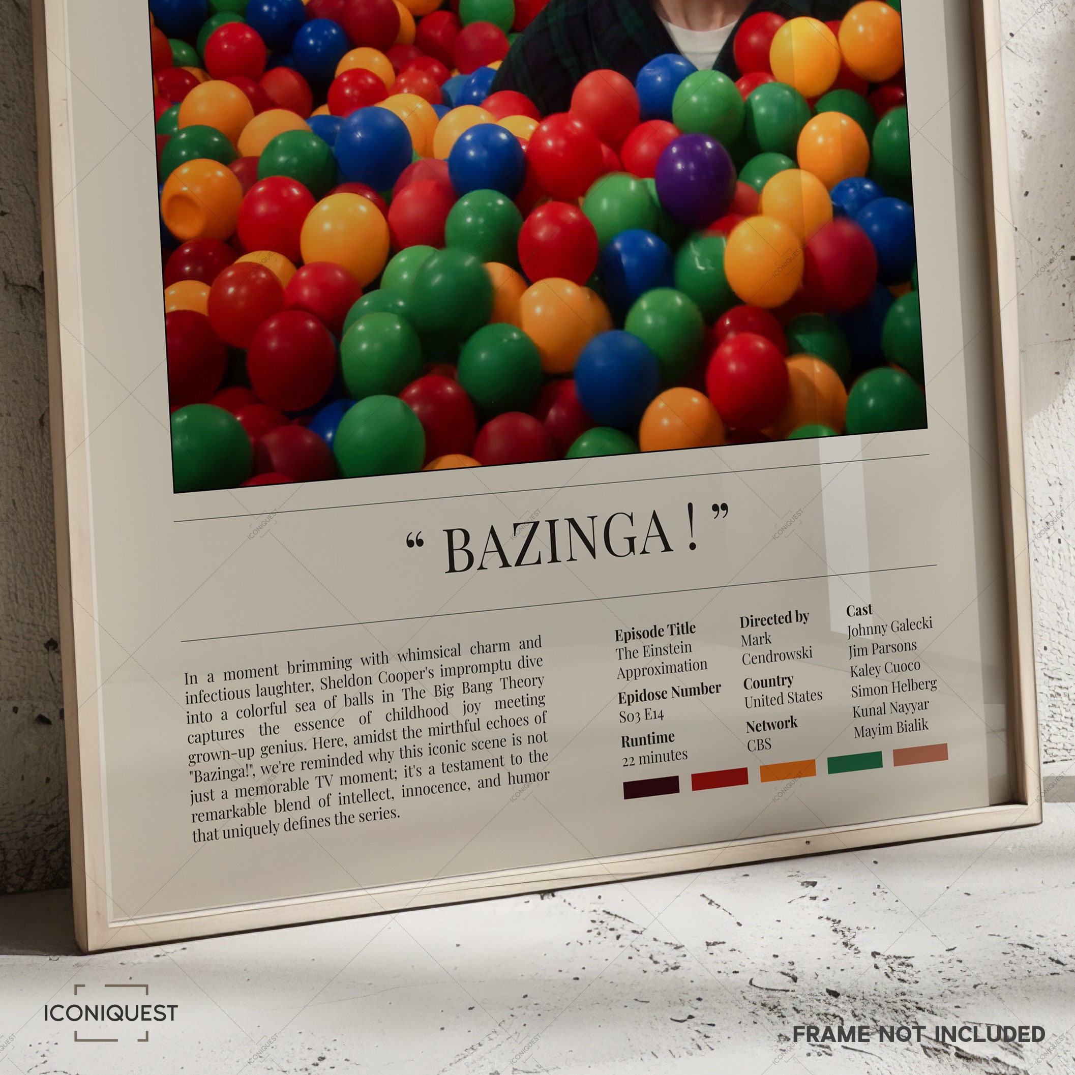 The Big Bang Theory Poster Bazinga Scene Sheldon Cooper Jim Parsons ...