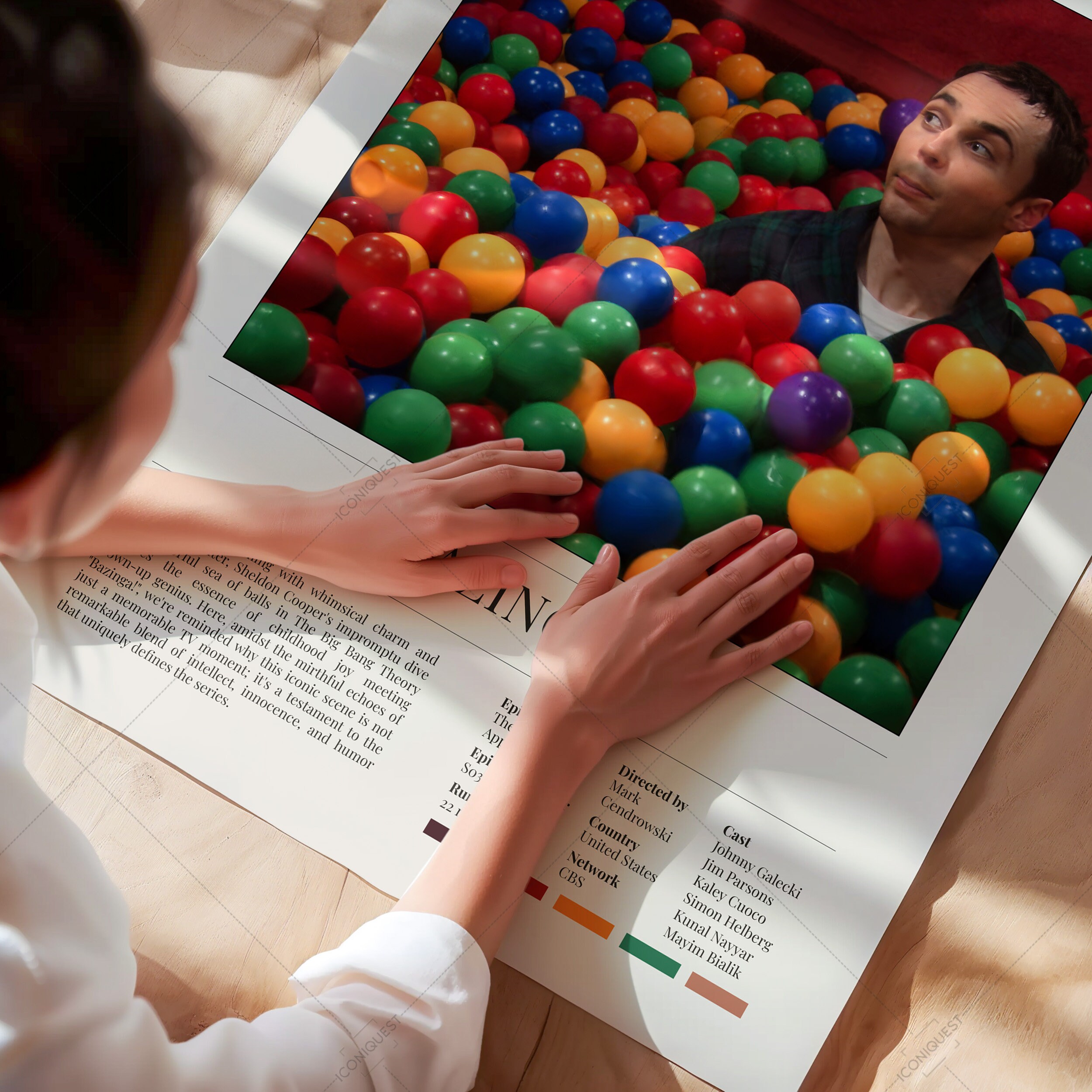 The Big Bang Theory Poster Bazinga Scene Sheldon Cooper Jim Parsons ...