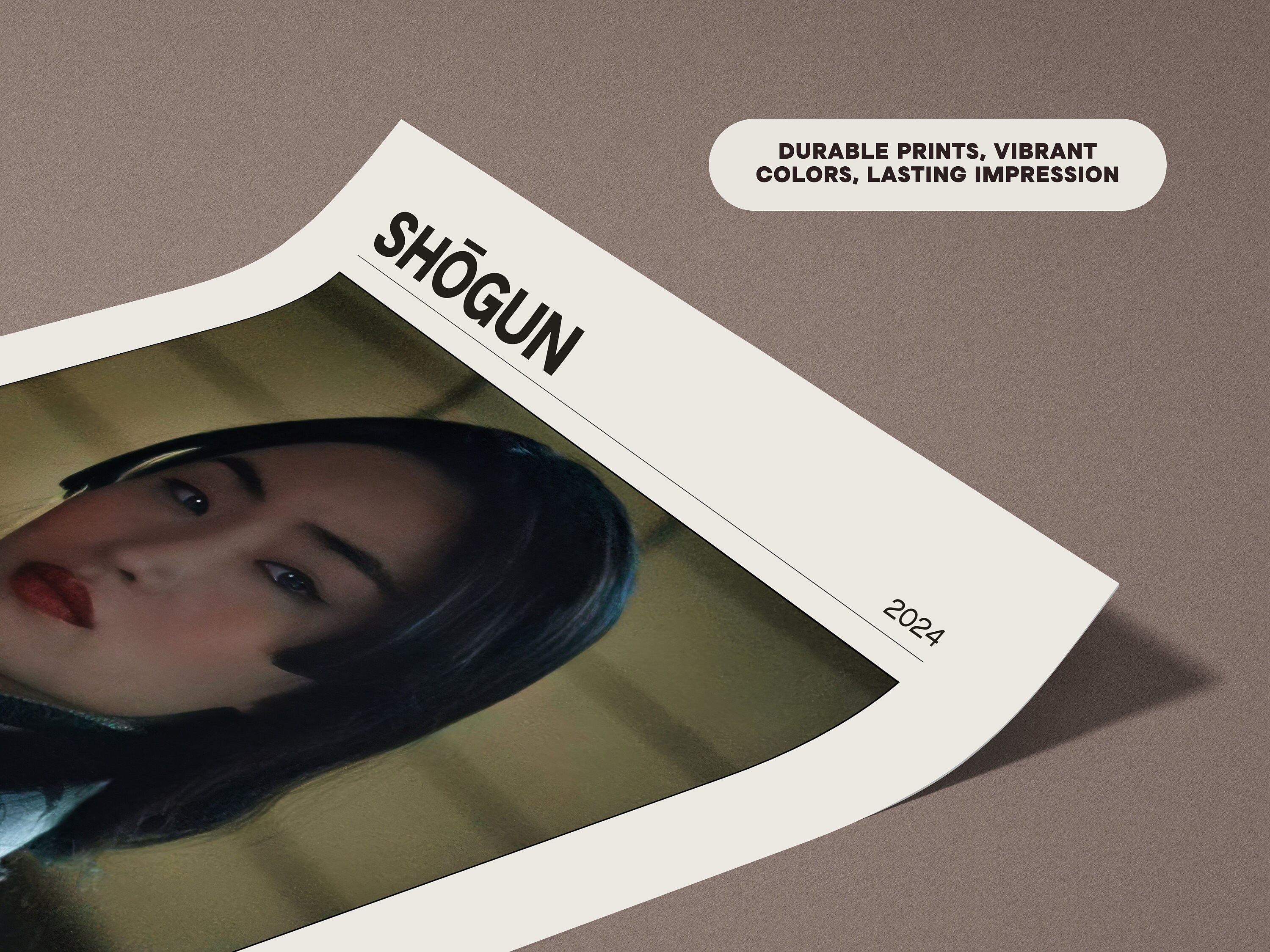 Shogun 2024 TV Show Poster | Toda Mariko | Vintage Minimalist Art | TV ...