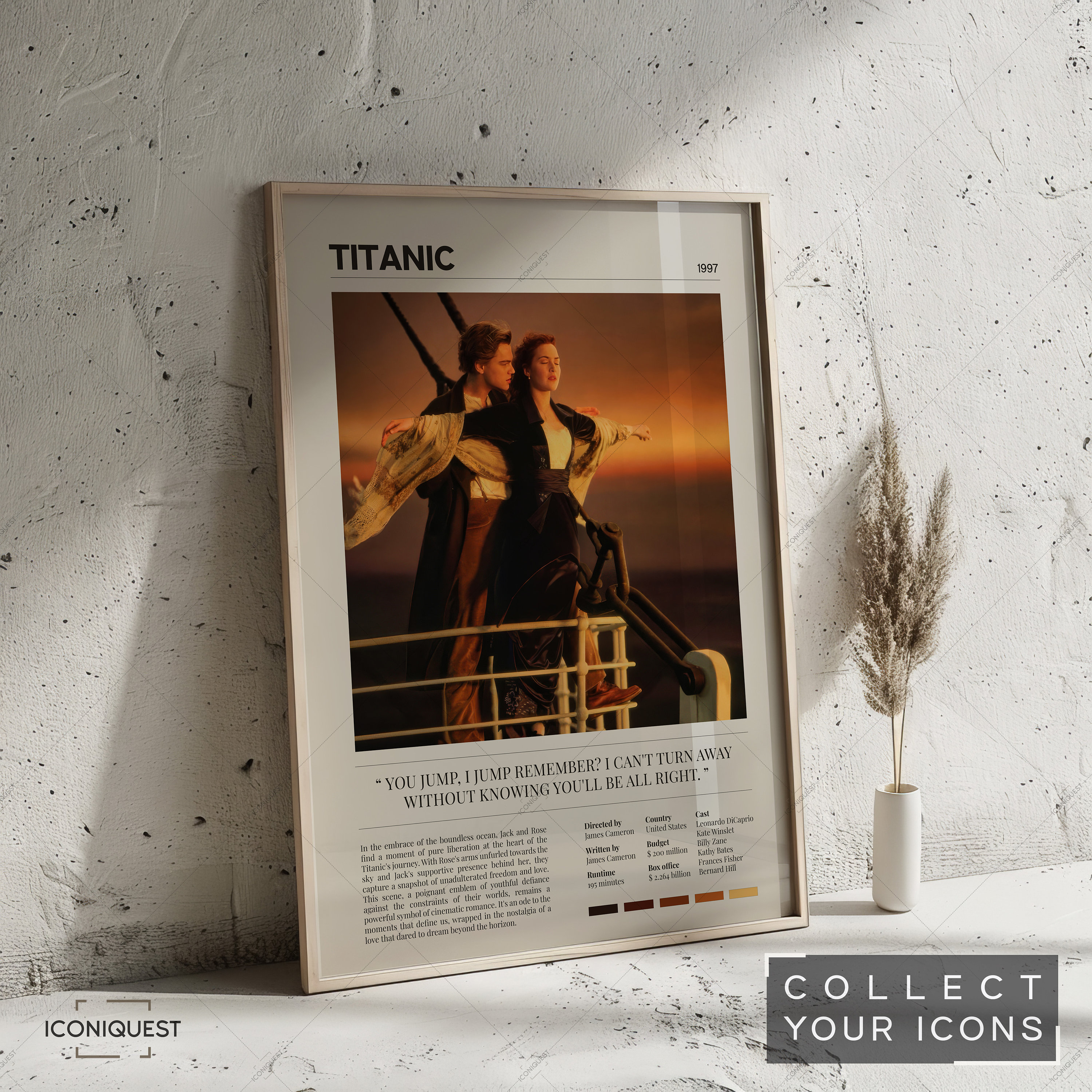 Titanic Movie Poster Two Posters Included Iconic Front Boat Scene James ...