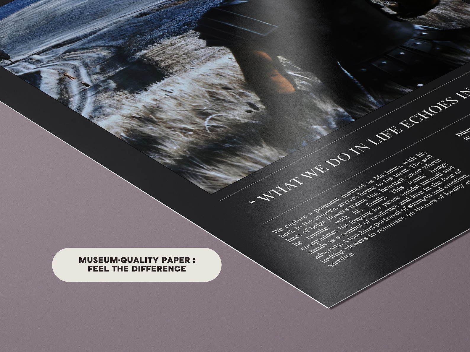 Gladiator Movie Poster | Maximus Farm Scene | Wall Decor | Vintage ...