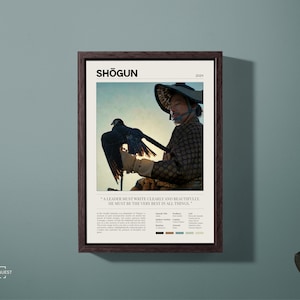 Shogun 2024 TV Show Poster | Yoshii Toranaga | Vintage Minimalist Art ...