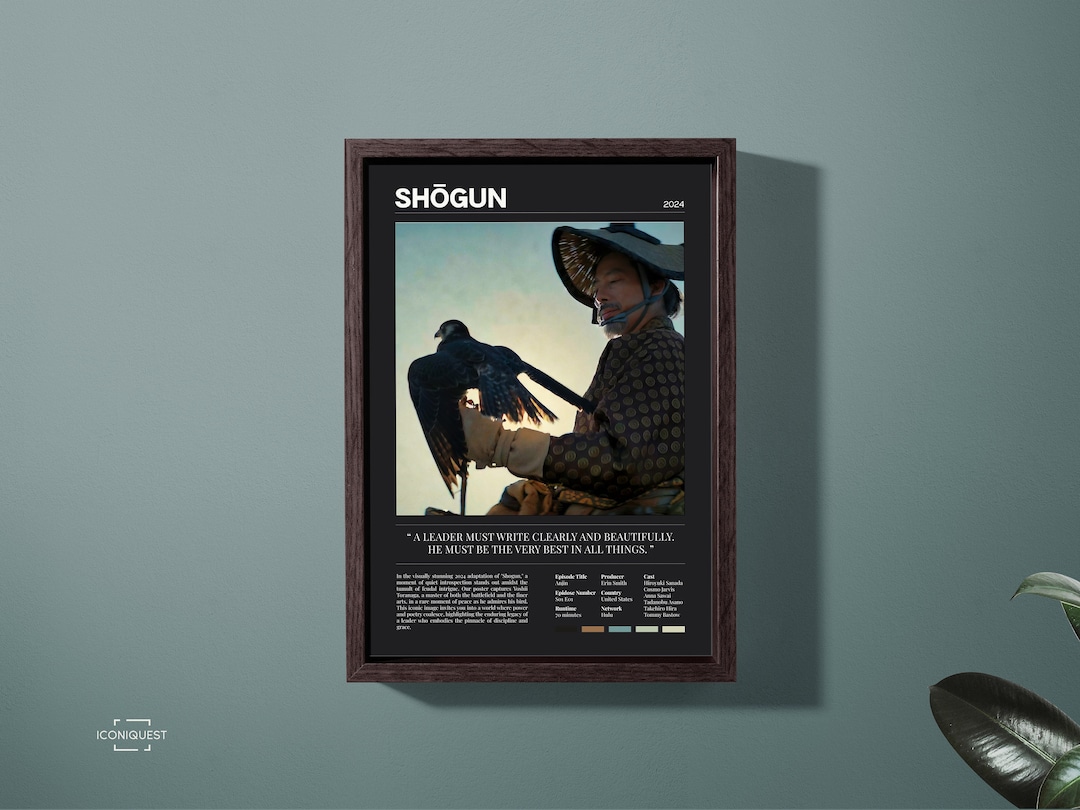 Shogun 2024 TV Show Poster | Yoshii Toranaga | Vintage Minimalist Art ...