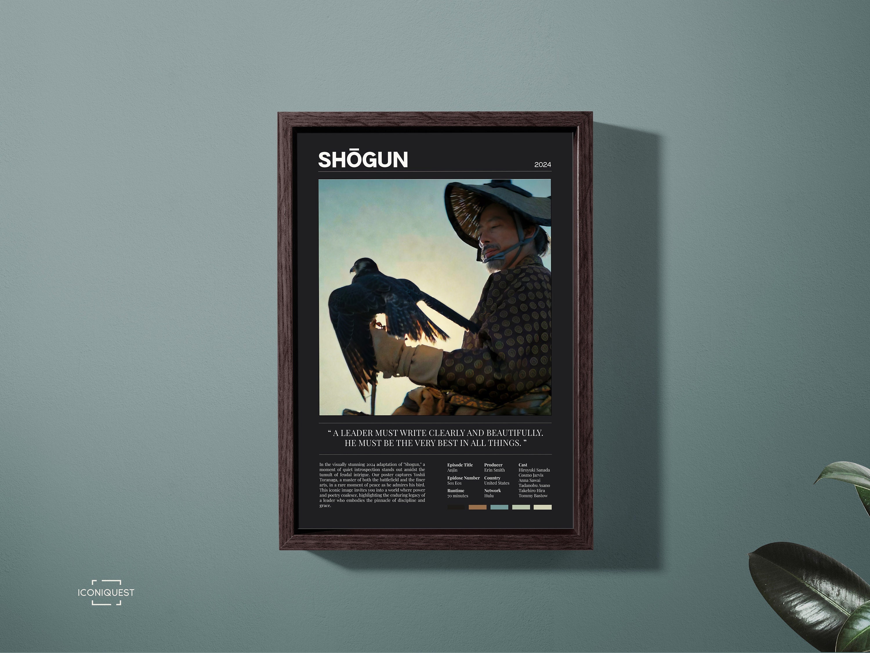 Shogun 2024 TV Show Poster Yoshii Toranaga Vintage Minimalist Art TV ...